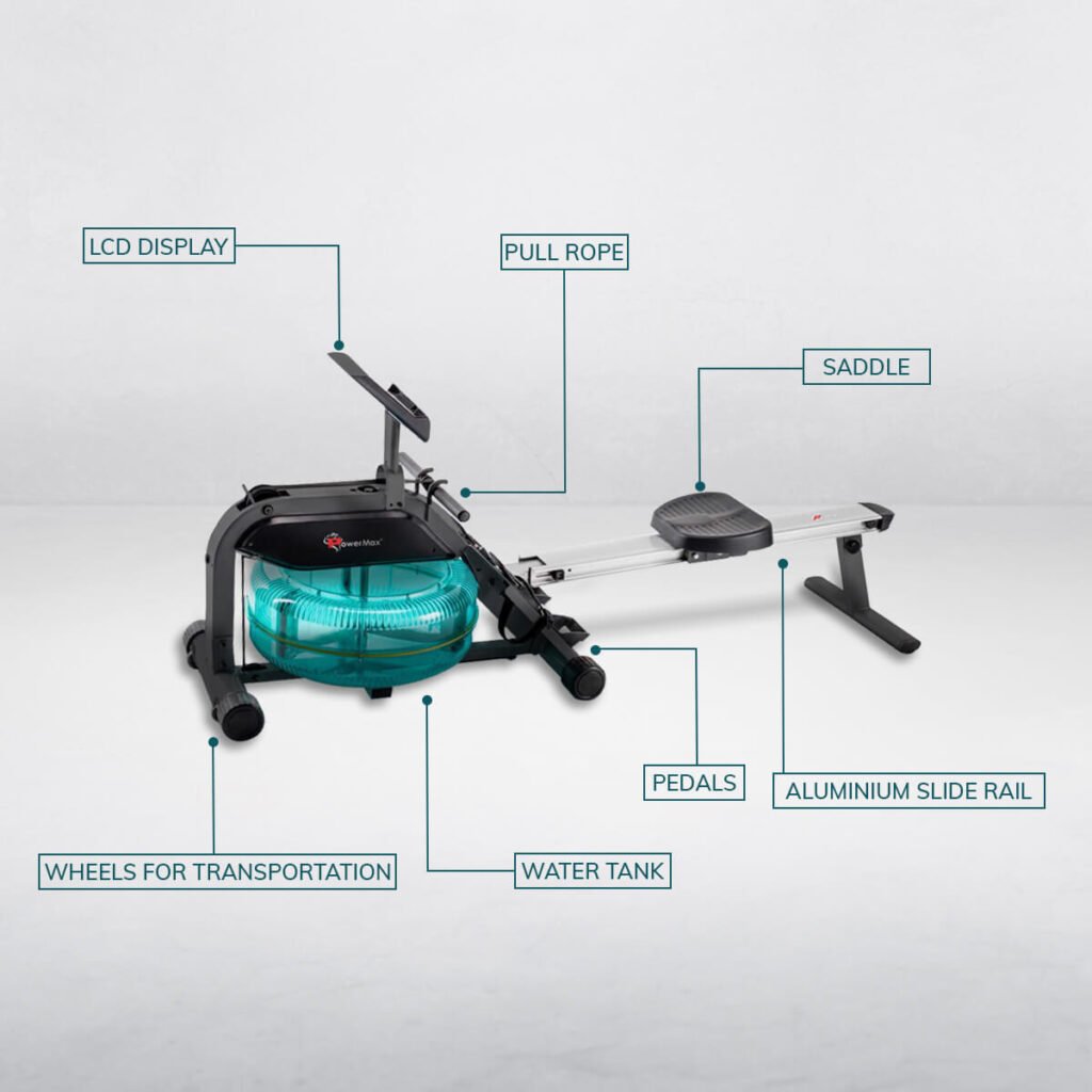 RWC-1000 Water Rowing Machine with Digital Display for Commercial use ...